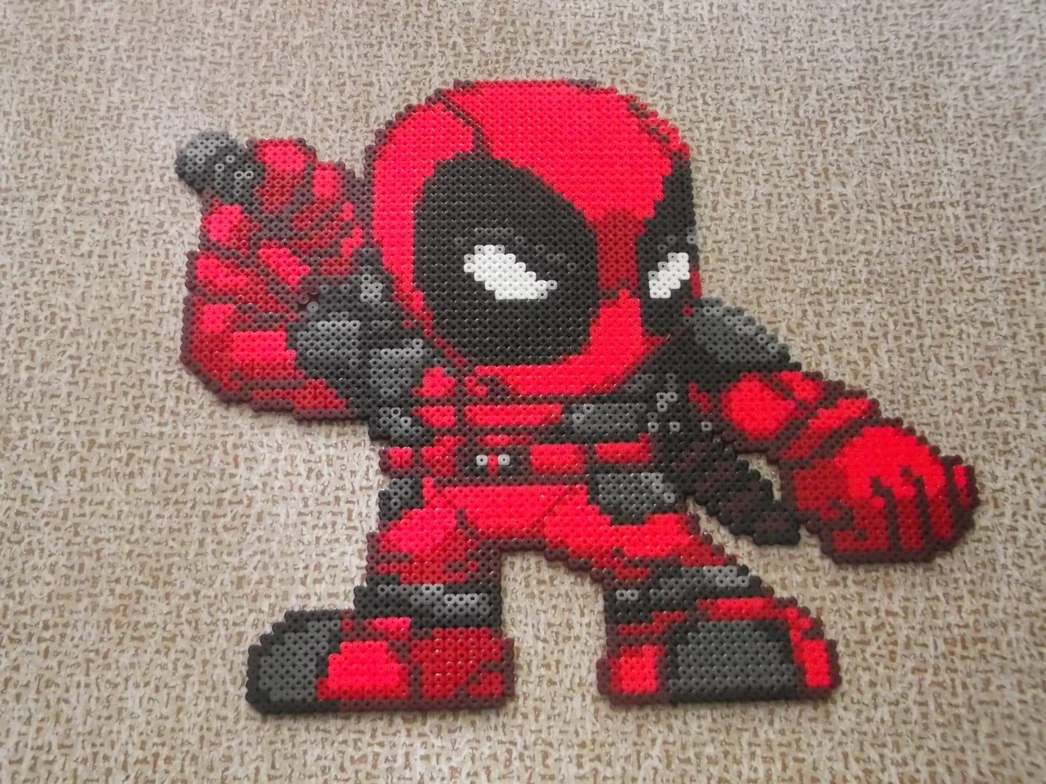 Mega Deadpool Perler Beads - Etsy