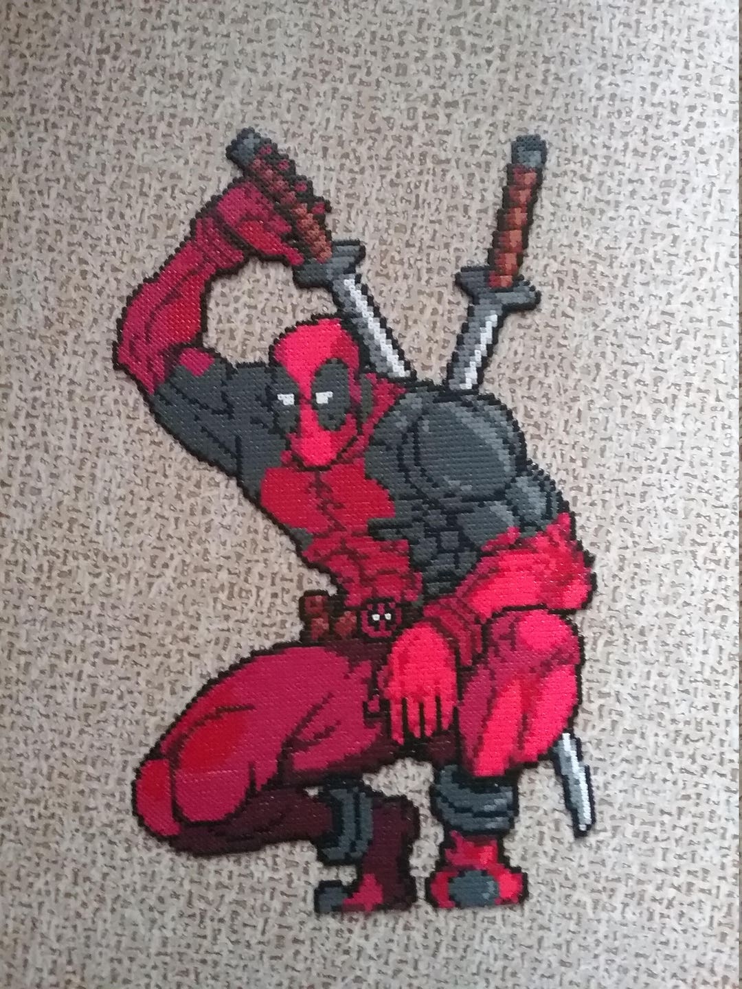 Mega Deadpool Perler Beads - Etsy