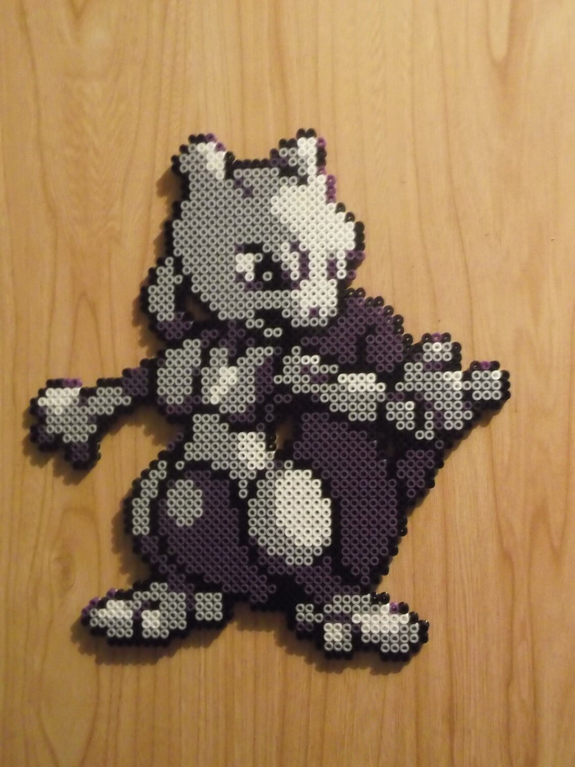 Avec ou sans armure Mewtwo Perler Beads/ Pixel Art | Etsy