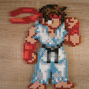 Ryu and Akuma Perler Beads - Etsy