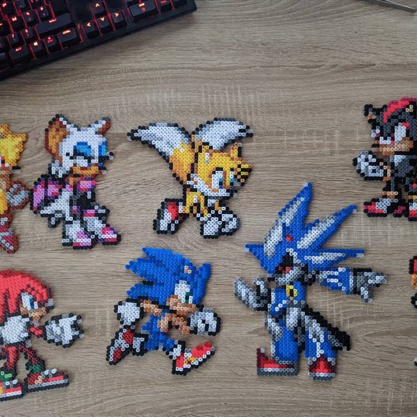 Sonic Perler Bead - Etsy