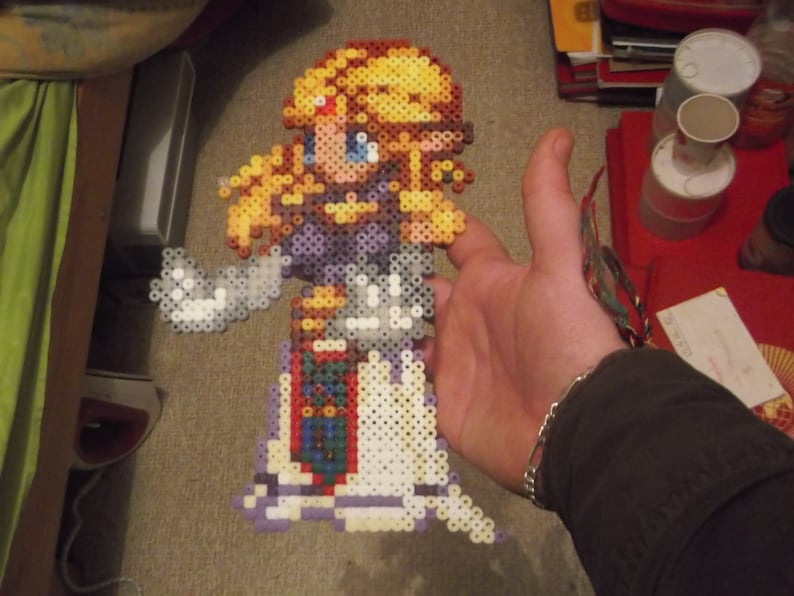 Zelda and Sheik Pixel Art | Etsy
