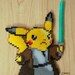 Pikachu Jedi Perler Beads | Etsy