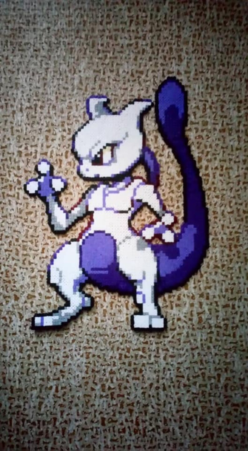 Mewtwo Perler Beads | Etsy