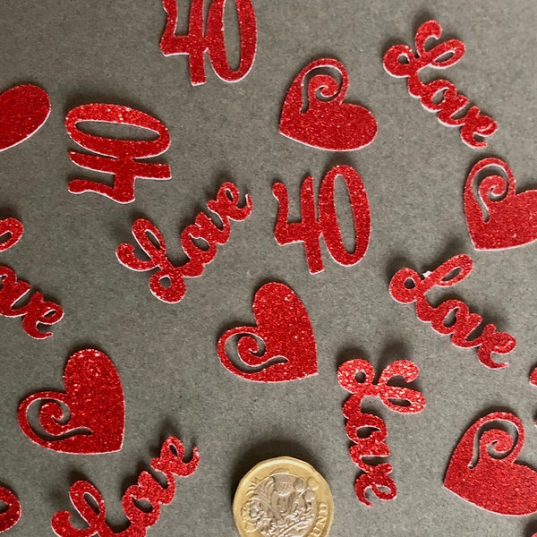 40th Anniversary Table Decorations - Etsy