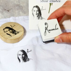 Face Stamp, Custom Portrait Stamp, Photo Stamp, Selfie Stamp ...