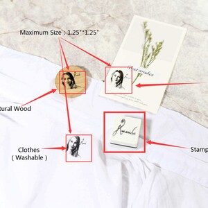 Face Stamp, Custom Portrait Stamp, Photo Stamp, Selfie Stamp ...