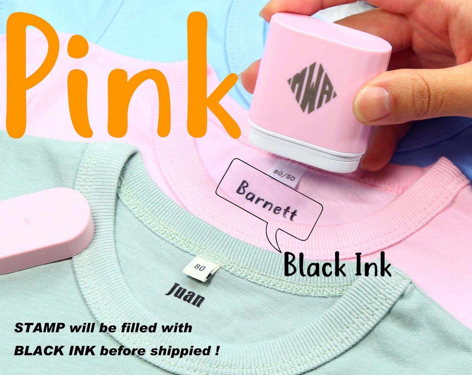 Custom Clothing Name Stamp Personalized Clothes Label Stamp - Etsy