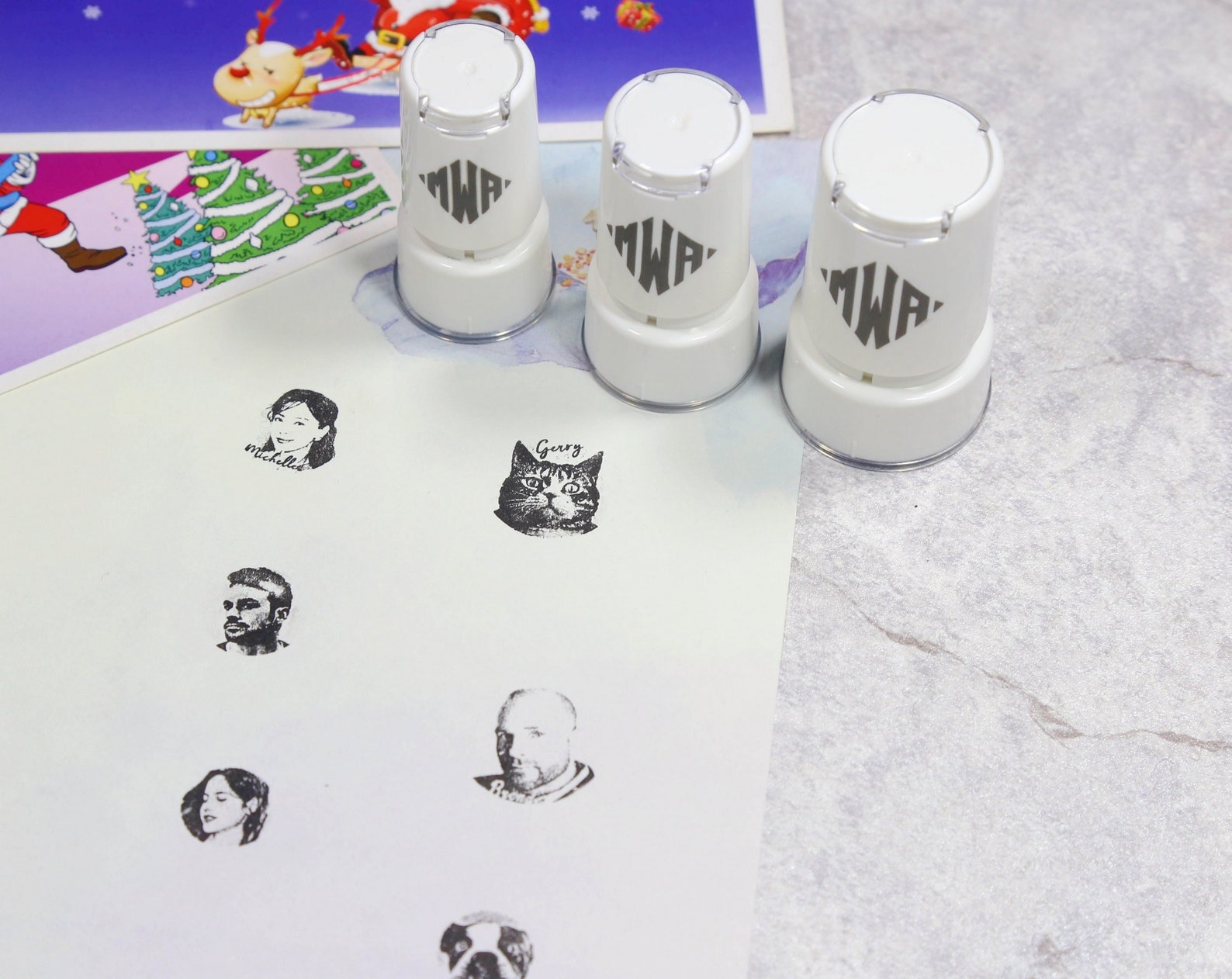 Custom Face Stamp Pet Stamp Portrait Stamp Personalized - Etsy