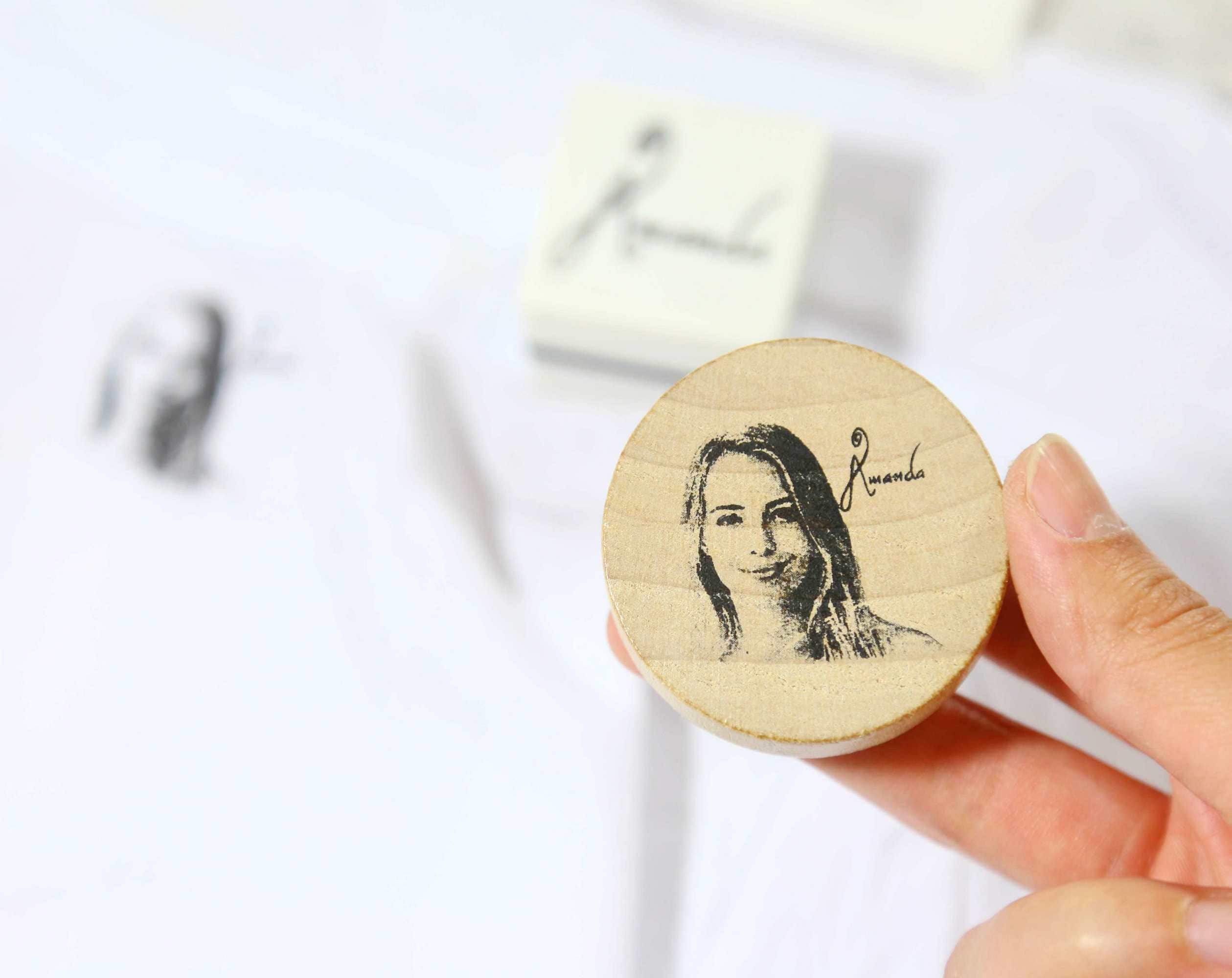 Face Stamp Custom Portrait Stamp Photo Stamp Selfie Stamp | Etsy