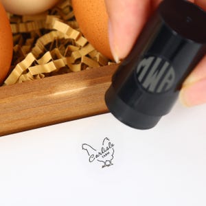 Personalized Egg Stamp: Farm Fresh Chicken Coop Design (19mm) - Etsy