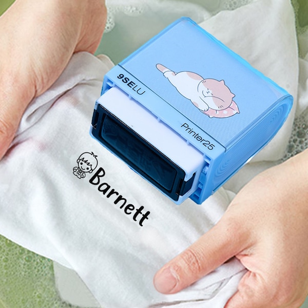 Custom Name Seal Stamp for Clothes - Etsy