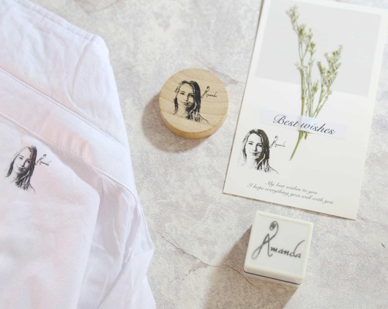 Face Stamp Custom Portrait Stamp Photo Stamp Selfie Stamp | Etsy