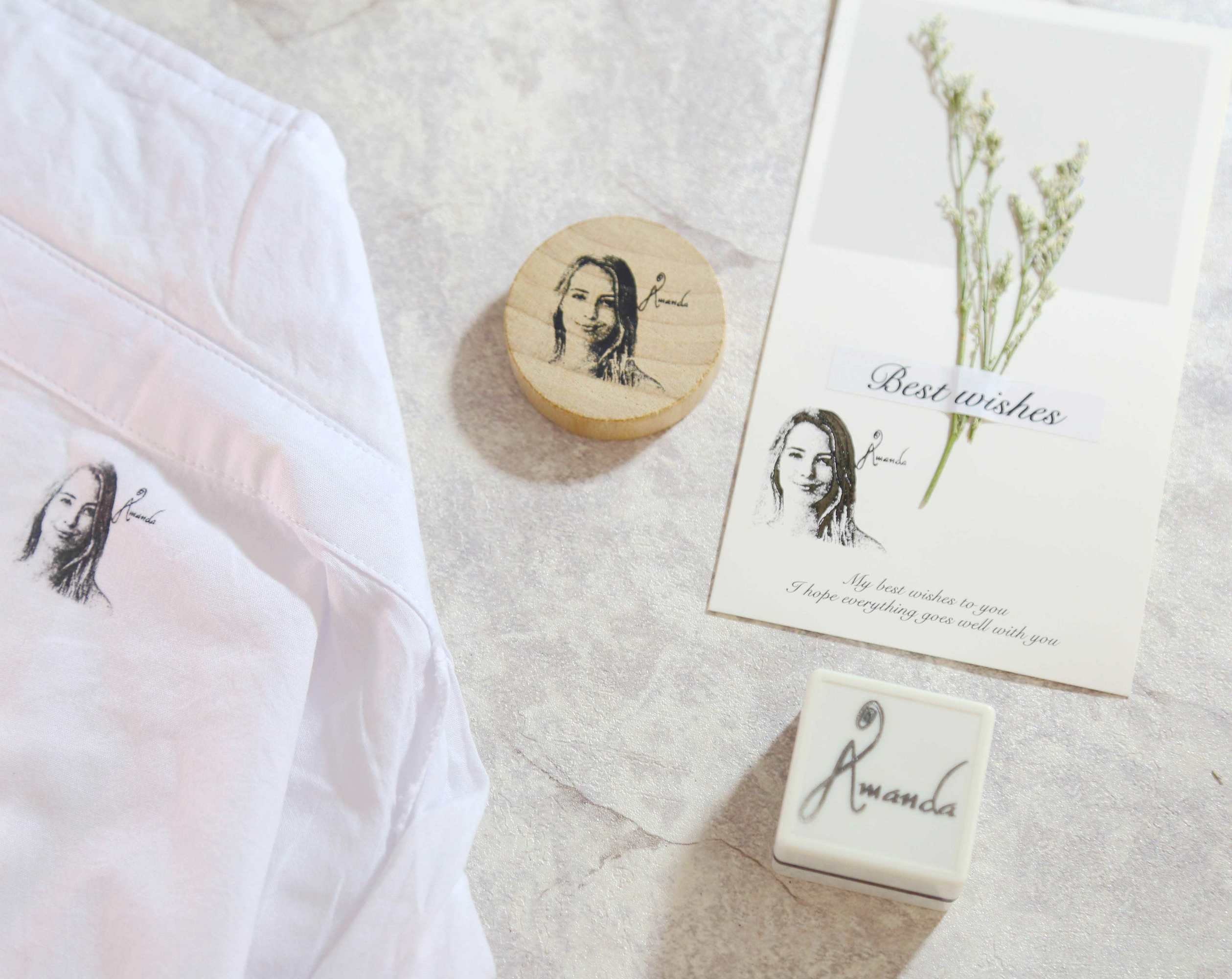 Face Stamp Custom Portrait Stamp Photo Stamp Selfie Stamp | Etsy