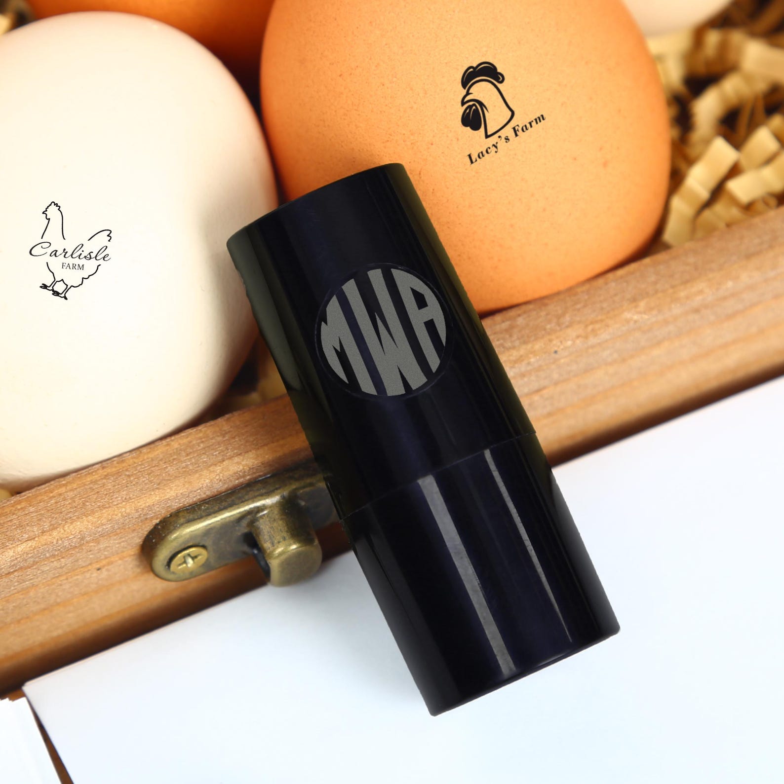 Personalized Egg Stamp: Farm Fresh Chicken Coop Design (19mm) - Etsy