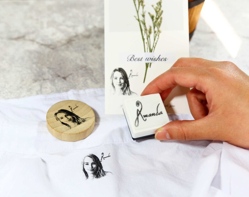 Face Stamp Custom Portrait Stamp Photo Stamp Selfie Stamp - Etsy