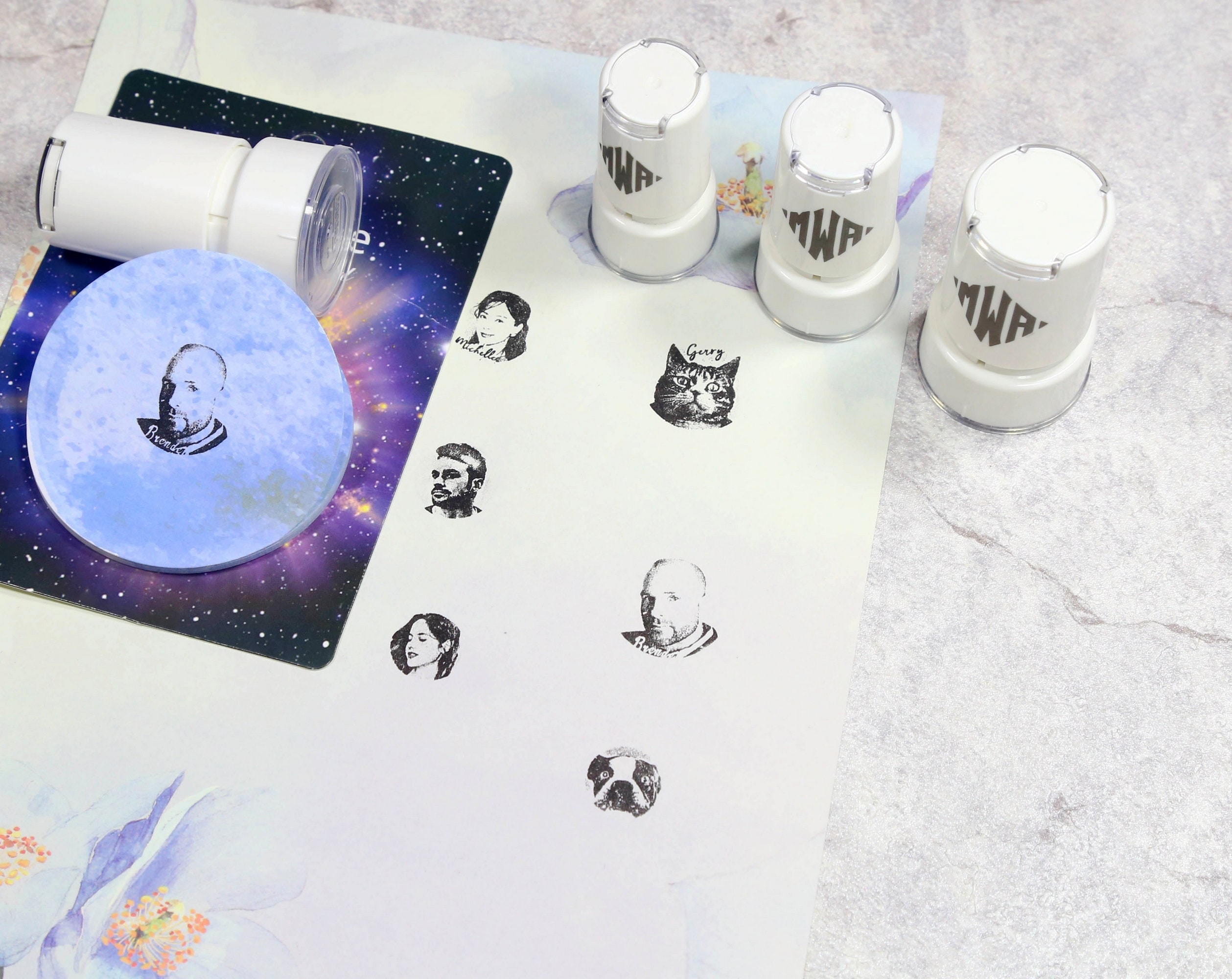 Custom Face Stamp Pet Stamp Portrait Stamp Personalized - Etsy