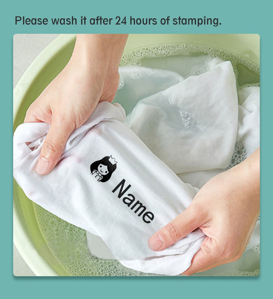 School Uniform Stamp Custom Kid's Name Stamp Clothing | Etsy