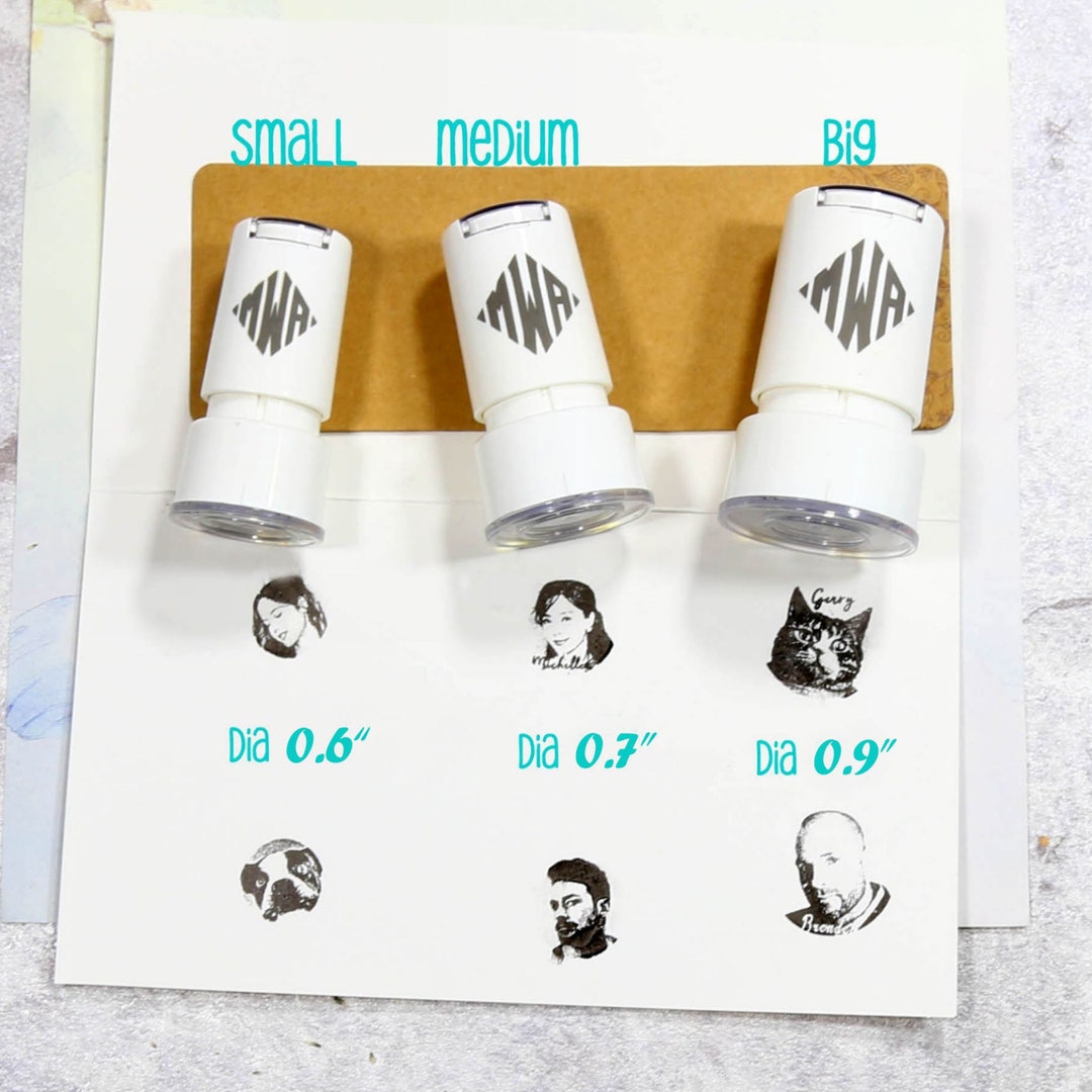 Custom Face Stamp, Pet Stamp, Portrait Stamp, Personalized Christmas ...