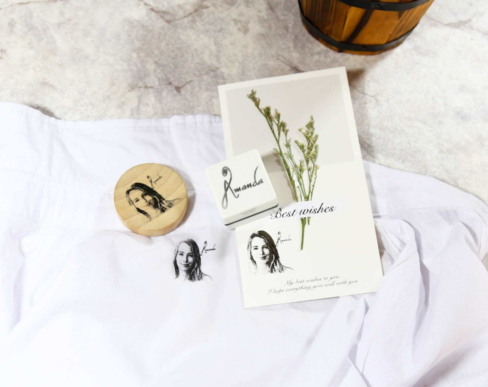 Face Stamp Custom Portrait Stamp Photo Stamp Selfie Stamp | Etsy