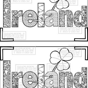 Ireland Coloring Page and Graphic Organizer Country Study Printable ...