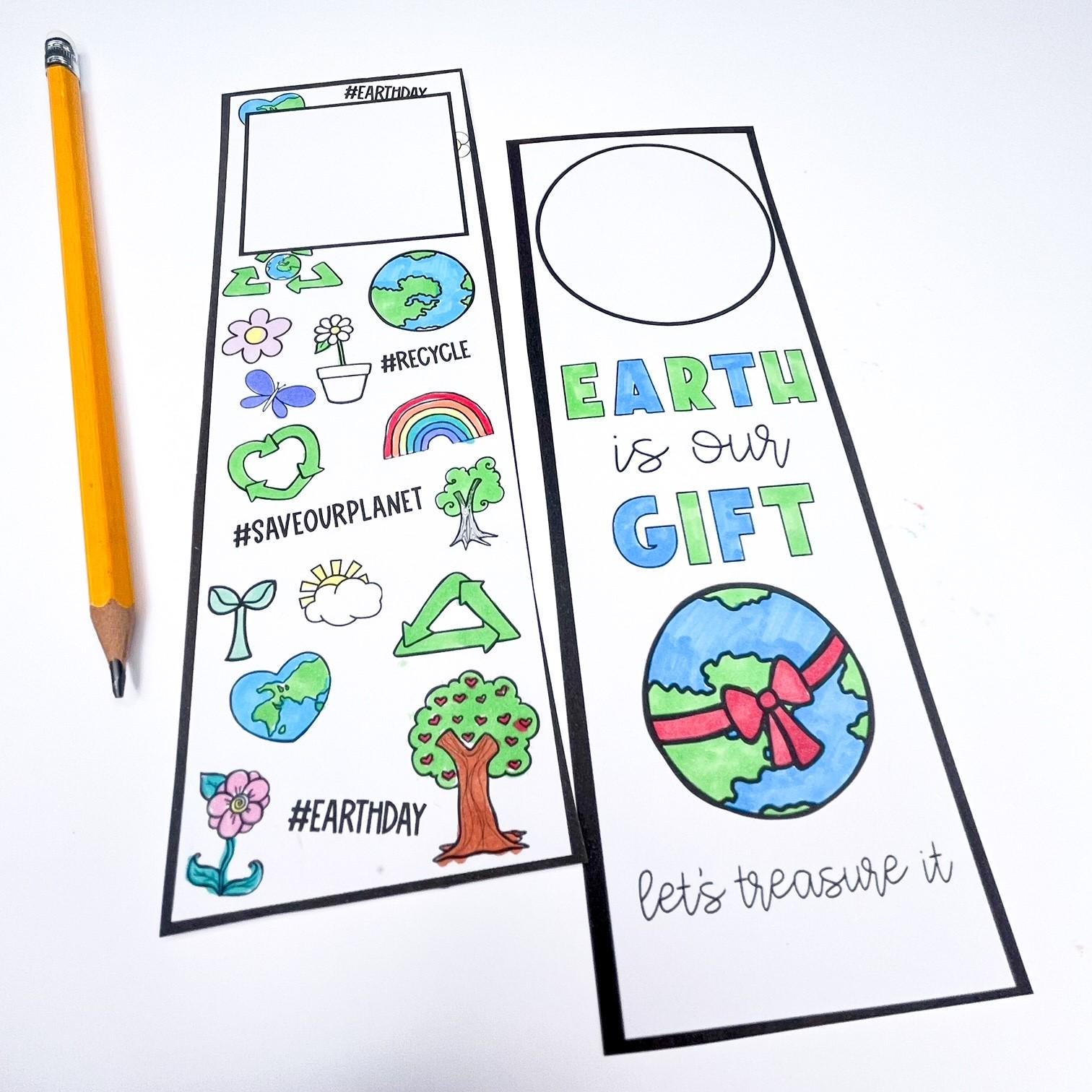 Earth Day Bookmarks Easy No Prep Earth Day Activity for Teachers and ...