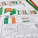 Ireland Coloring Page and Graphic Organizer Country Study Printable ...