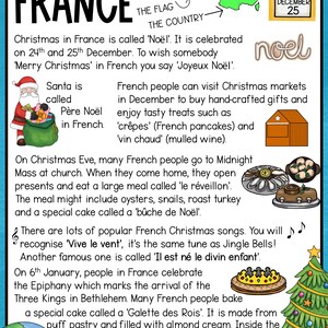 Christmas Holidays Around the World 10 Countries Printables for ...