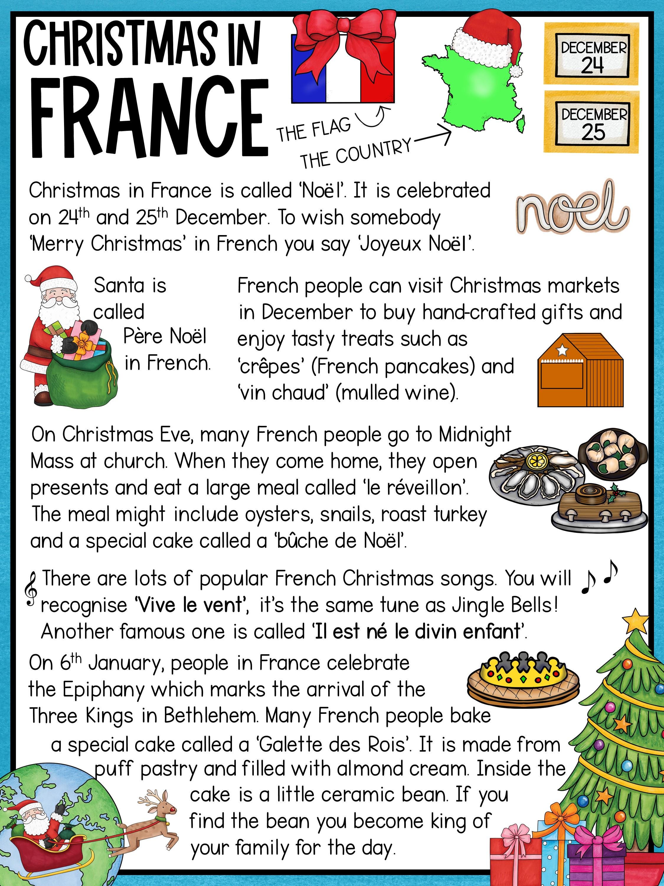 Christmas Holidays Around the World 10 Countries Printables for ...