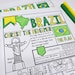Brazil Coloring Page and Graphic Organizer Country Study Printable Fact ...