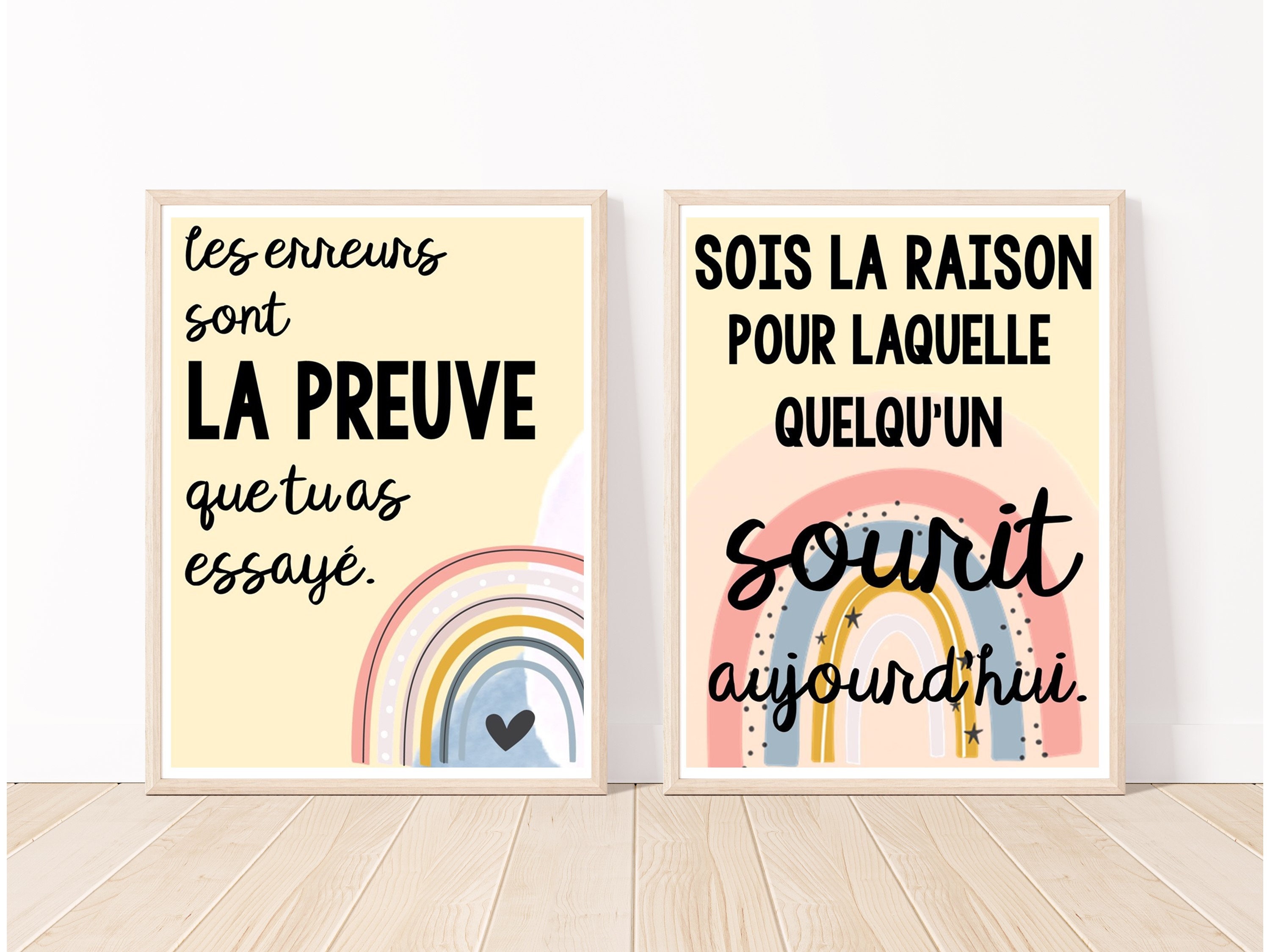 Set of 15 French Classroom Posters, Homeschool Printables, School Wall ...