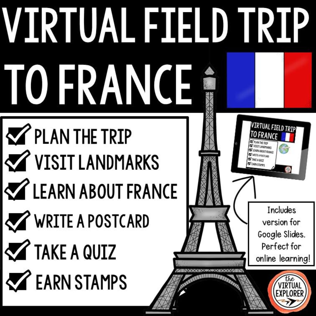 Virtual Field Trip to France for Homeschooler Country Study Research ...