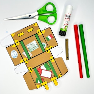 Craft Suitcase- Make a DIY Paper Suitcase for Your School Project or ...