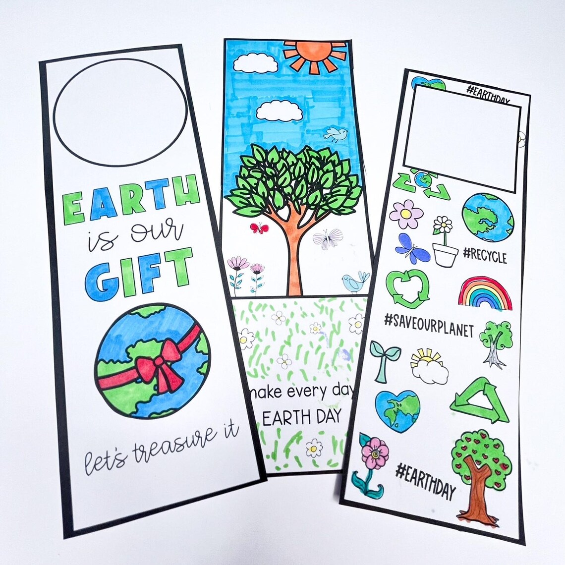 Earth Day Bookmarks Easy No Prep Earth Day Activity for Teachers and ...