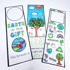 Earth Day Bookmarks Easy No Prep Earth Day Activity for Teachers and ...