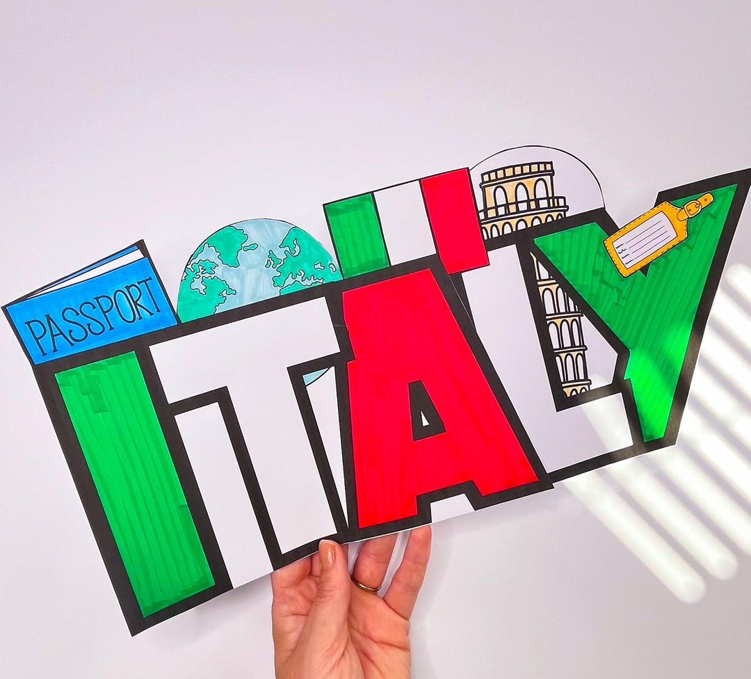 Italy Crafts Printable -perfect for Homeschool and Teacher Italy ...