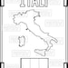 Italy Coloring Page and Graphic Organizer Country Study Printable Fact ...