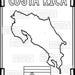 Costa Rica Coloring Page and Graphic Organizer Country Study Printable ...