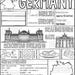 Germany Coloring Page and Graphic Organizer Country Study Printable ...