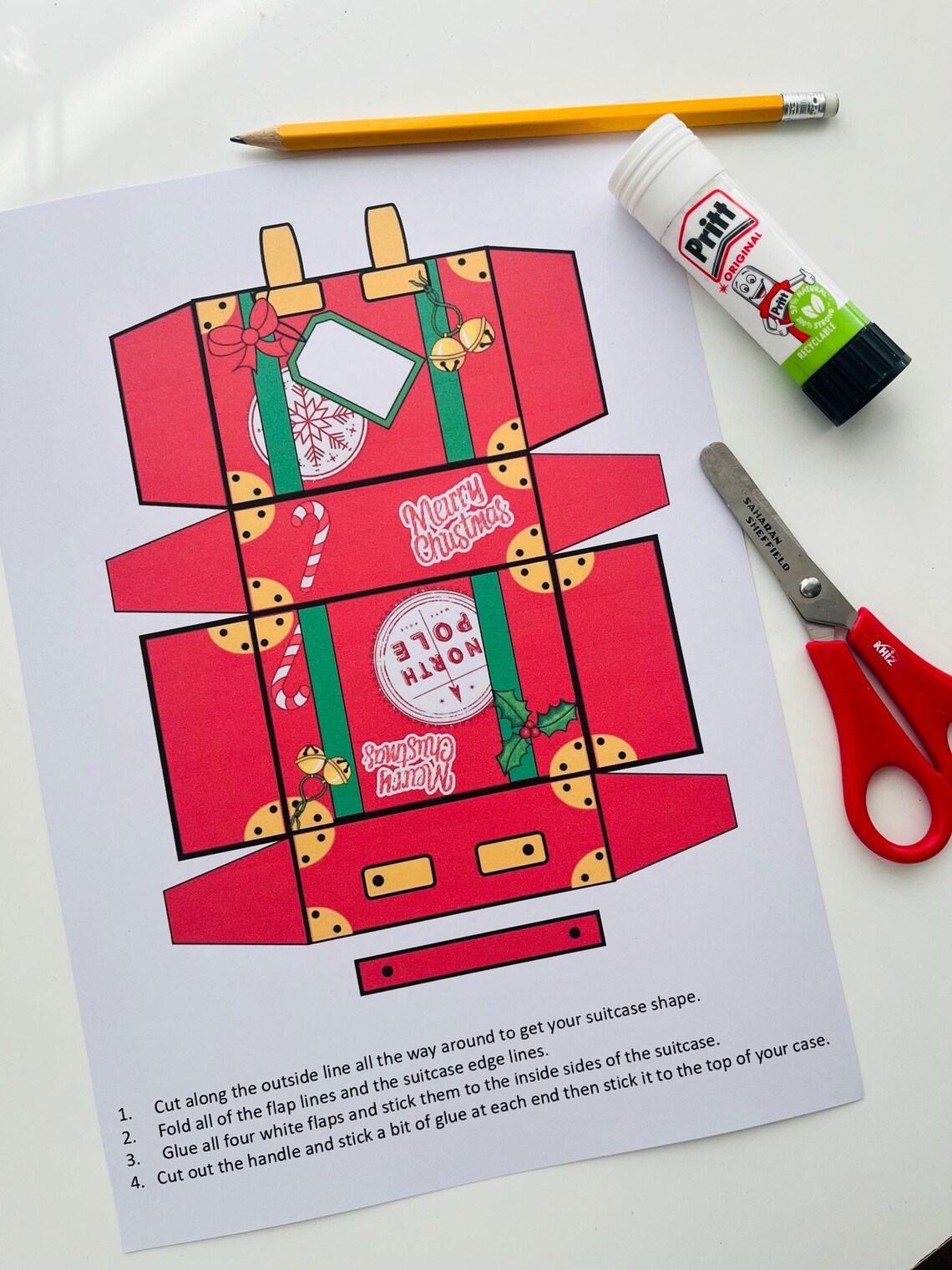 Craft Suitcase- Make a DIY Paper Suitcase for Your School Project or ...