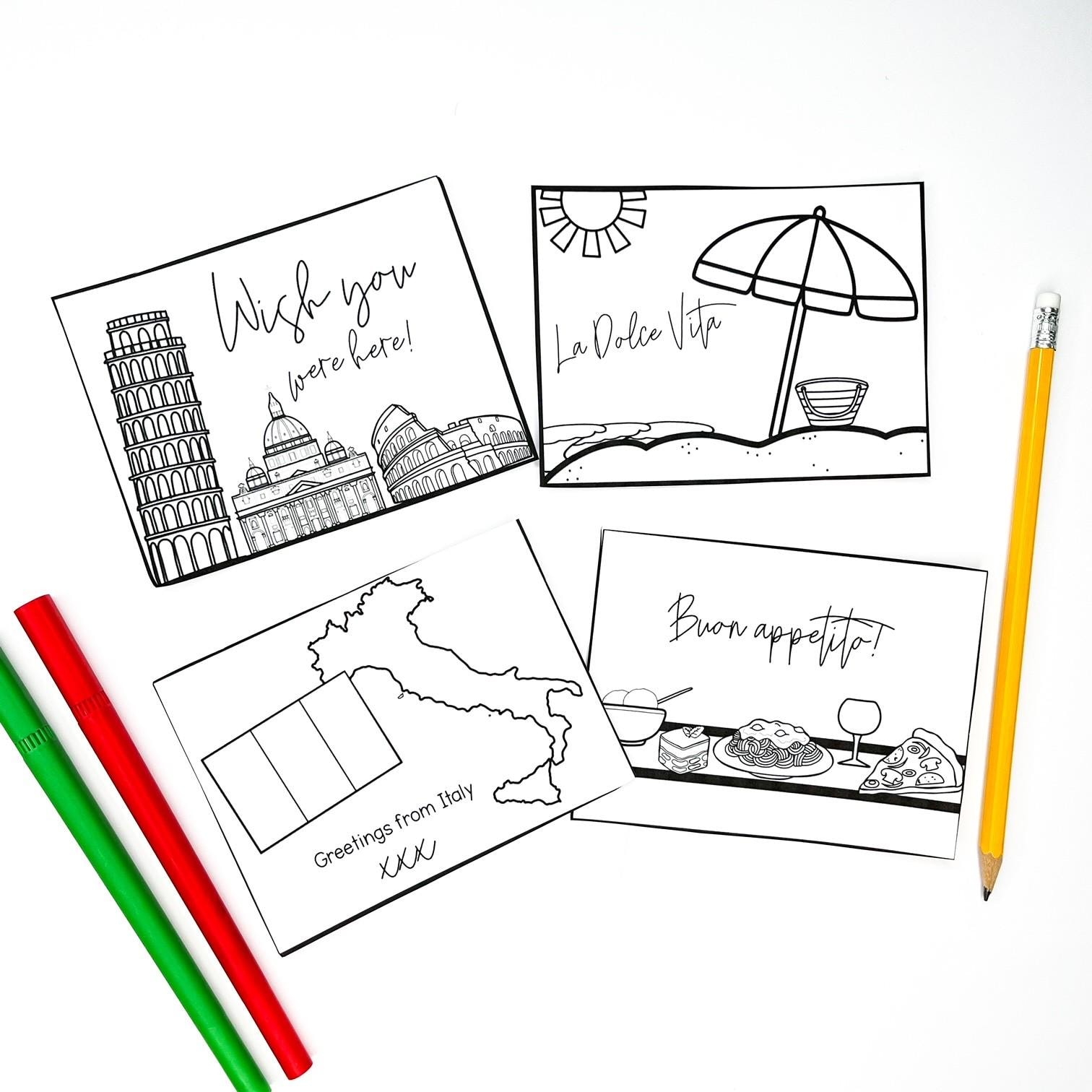 Italy Crafts Printable -perfect for Homeschool and Teacher Italy ...