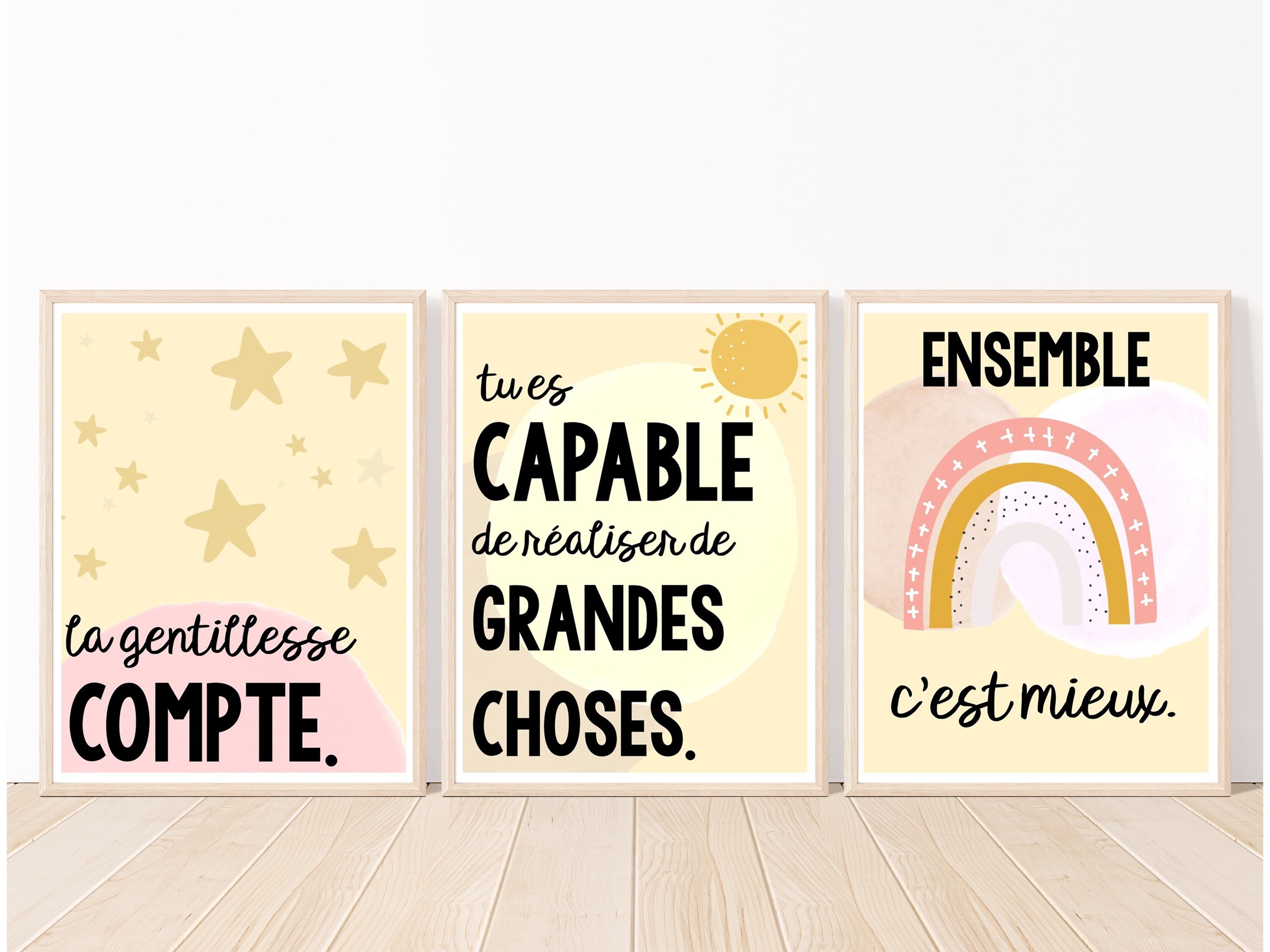 Set of 15 French Classroom Posters, Homeschool Printables, School Wall ...
