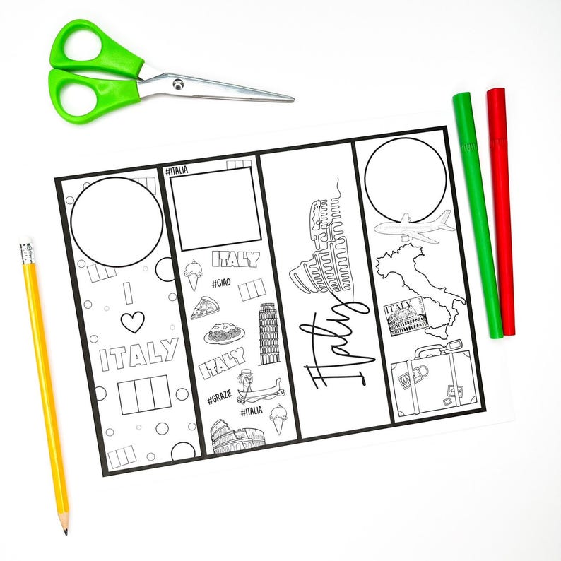 Italy Crafts Printable -perfect for Homeschool and Teacher Italy ...