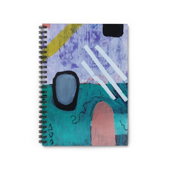 Spiral Notebook Abstract Art Notes List for Writing | Etsy