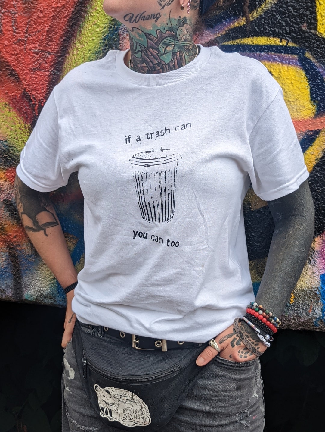 Trash Can Tee Shirt - Etsy