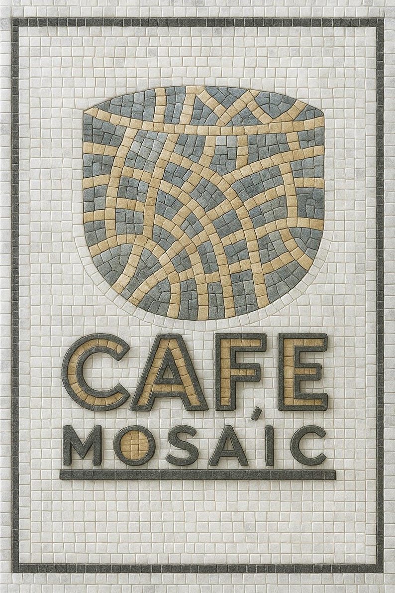 Custom Marble Mosaic Logo Art | Custom Mosaic Business Signage | Brand ...