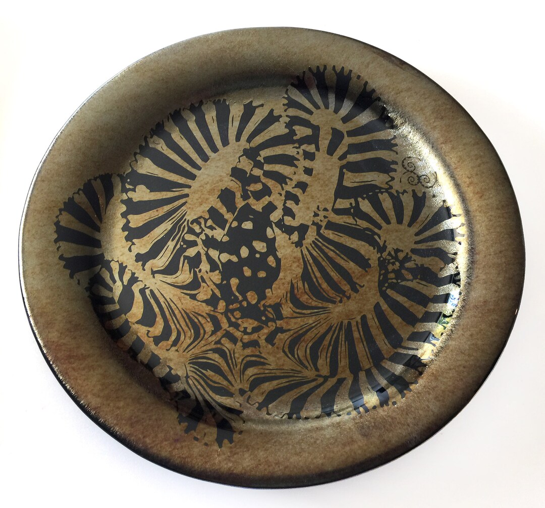Mimic Octopus Glass Plate by Artist, Bonnie Pelnar - Great Gift for ...