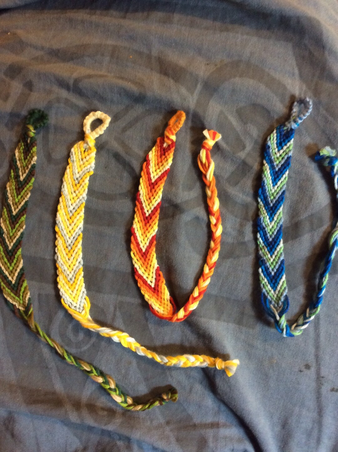 Set of 4 Themed Bracelets Earth, Air, Fire and Water - Etsy