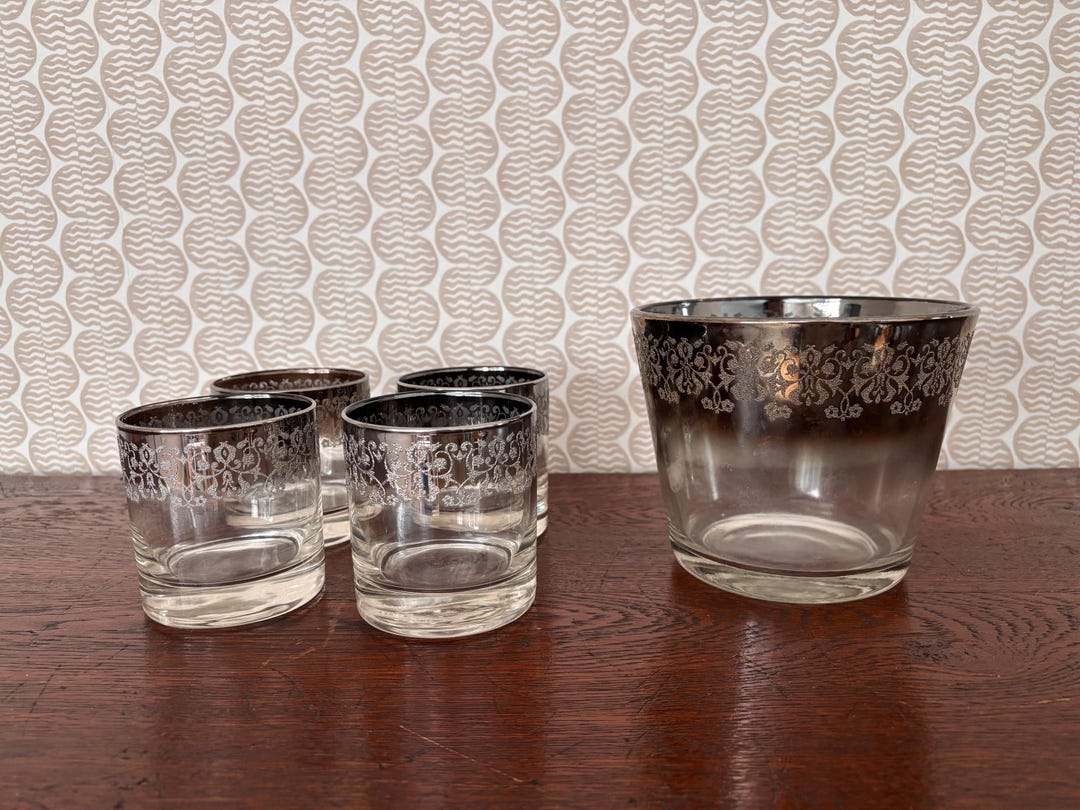 Vintage Set of Vitreon Queen's Royal Lusterware "silver Madeira ...