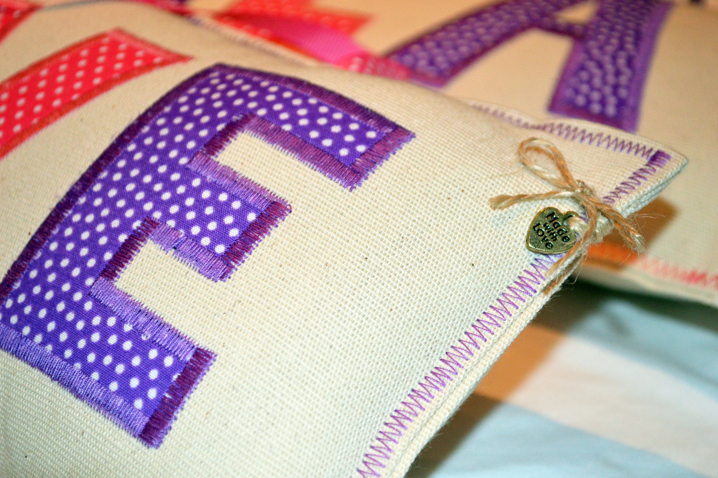 Kids Name Pillow, Children's Personalised Pillow, Log Pillow, Name ...